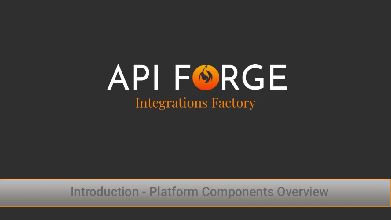 API FORGE Platform Overview - How to Build an API