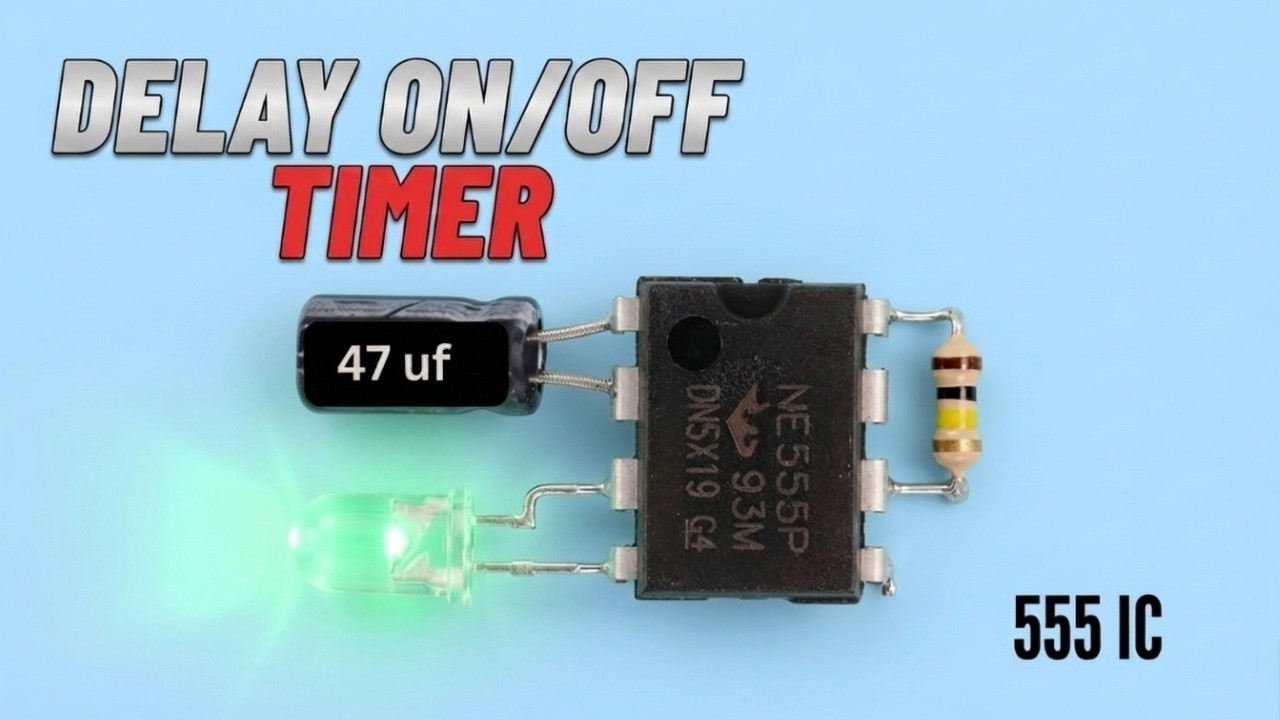 Simple Delay Timer Circuit Using 555 IC