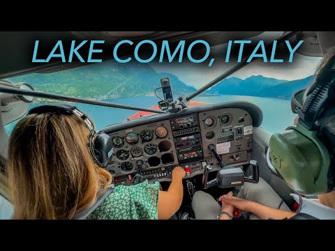SEAPLANE FLYING in the 🇮🇹 ITALIAN ALPS