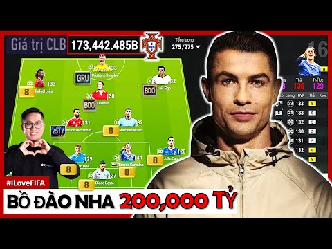 Cầm 100.000 Tỷ I Love Xây Dựng Đội Hình BỒ ĐÀO NHA KHỦNG NHẤT FC ONLINE 2025: CR7 & EUSEBIO BDO