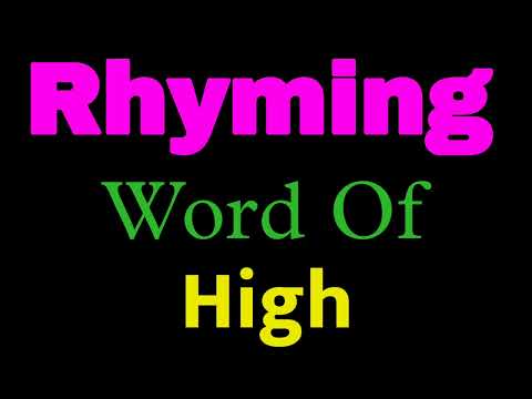 High rhyming words | Rhyming words of High | High ka rhyming word | Rhyming Words
