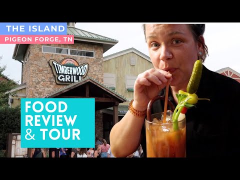 TIMBERWOOD GRILL FOOD REVIEW & TOUR. THE ISLAND IN PIGEON FORGE TENNESSEE!! 34OZ BLOODY MARY!