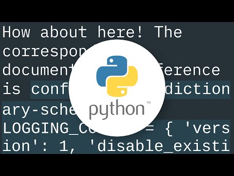 Where is a complete example of logging.config.dictConfig?