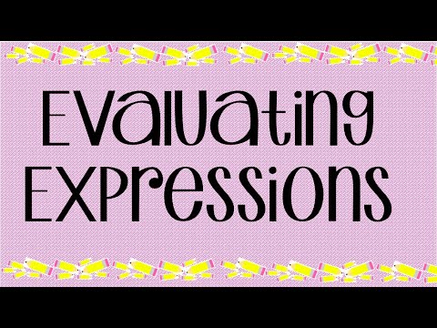Evaluating Expressions