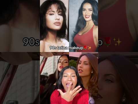 90s latina makeup inspo 🌹✨ #latinamakeup #makeuptutorial #beauty