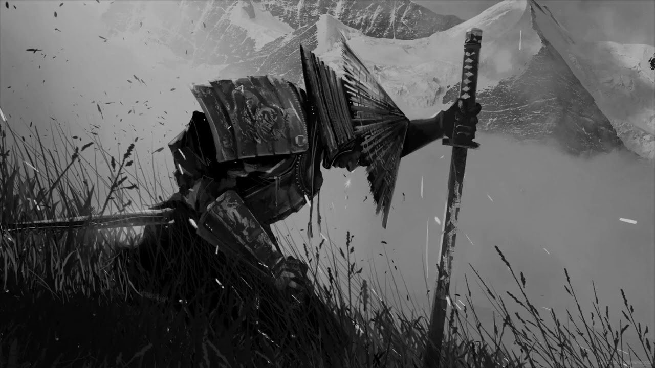 honor of a samurai monochrome 4k live wallpaper