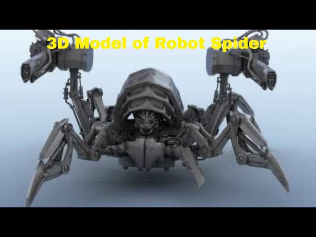 Robot Spider 3D Model - FlatPyramid
