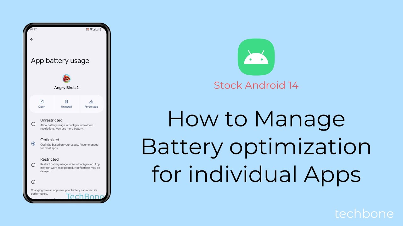 How to Manage Battery optimization for individual Apps [Android 14]