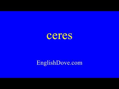 How to pronounce ceres in American English