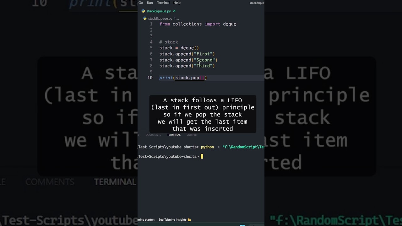 Stack & Queue Data Structures In Python.