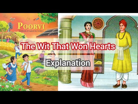 Class-8th English Poorvi | Chapter 1 The Wit That Won Hearts | Full Chapter Explanation In Hindi