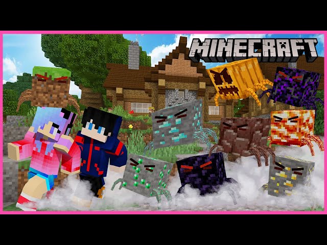 Minecraft มายคราฟแต่ว่าบล๊อกต่างๆมีชีวิต minecraft monster blocks ...