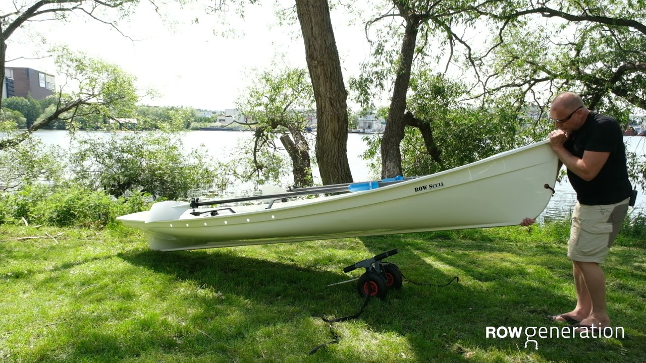 Using a trolley for your easily move your boat.