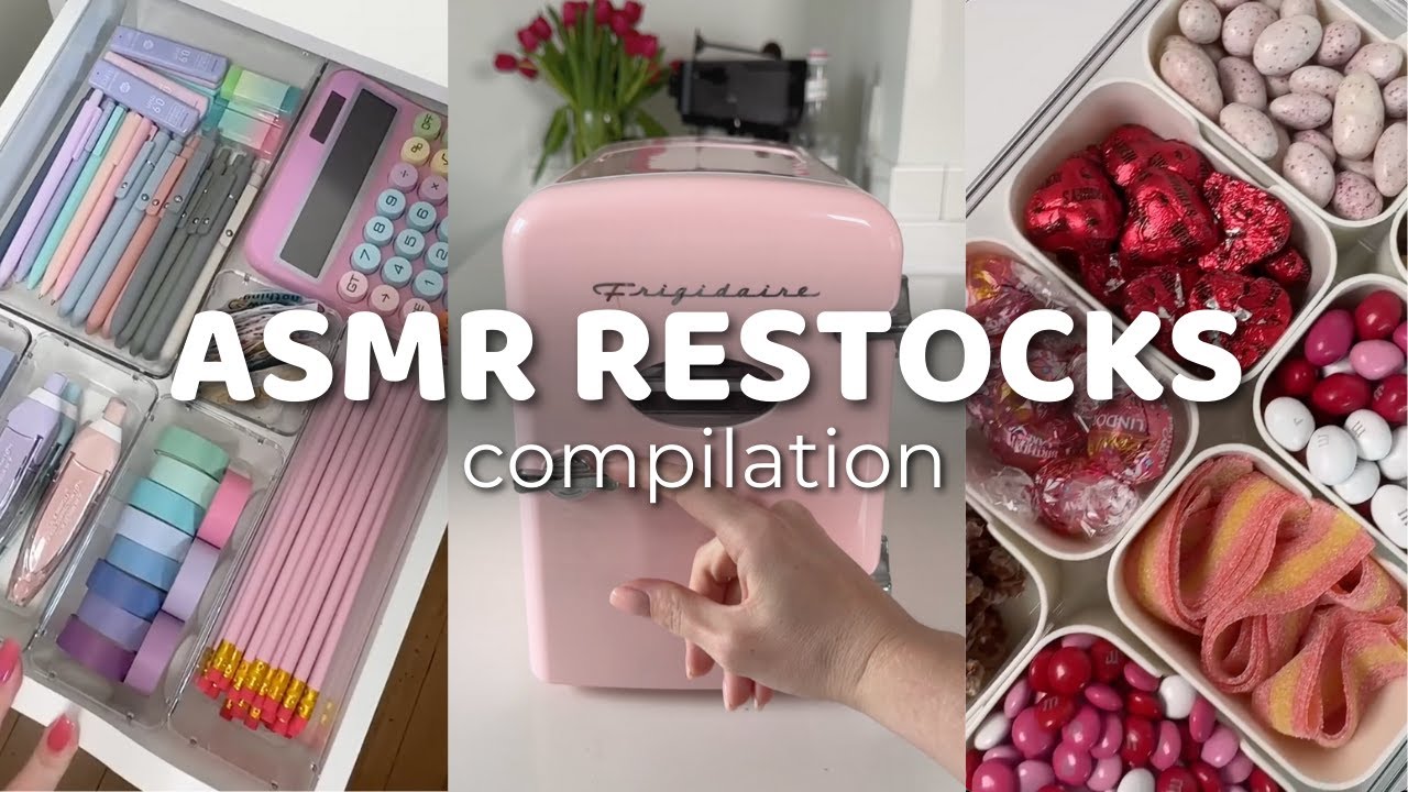 asmr restocks 🎀 🤍 | satisfying & aesthetic tiktok compilation