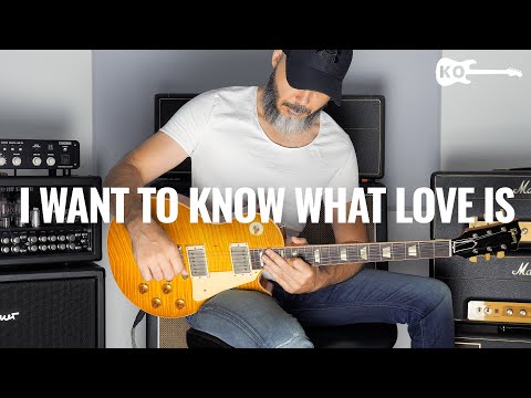 Foreigner - I Want to Know What Love Is - Guitar Cover by Kfir Ochaion - Gibson Custom Murphy Lab