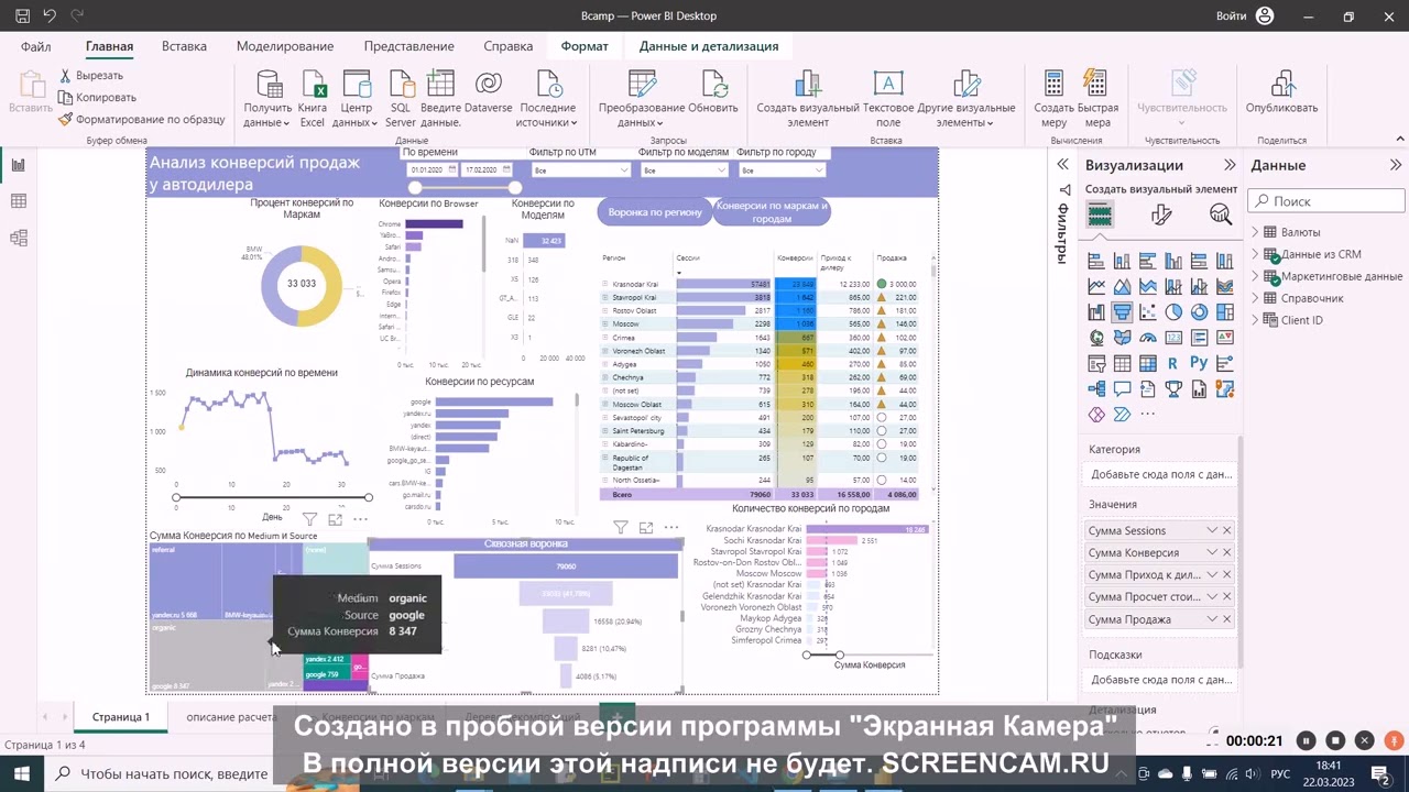 Создание дашборда в MS Power BI – Quant Insights Network