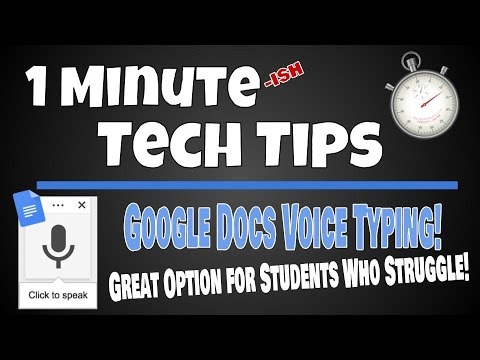 Tip: Voice Dictation in Google Docs