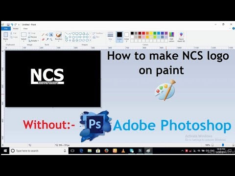 How to make NCS logo on Paint | How to make NCS logo without Adobe Photoshop | NCS | Logos |