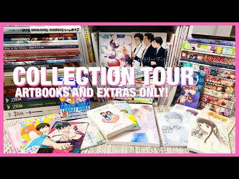 My Art Book Collection and Other Manga & Anime Extras | Shelf Tour March 2023