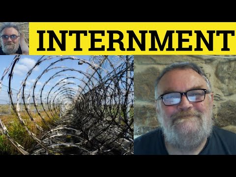 🔵 Internment Meaning - Intern Examples - Internee Explained - Define Intern - Formal English