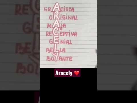 Significado del nombre ARACELY #significado #nombre #aracely