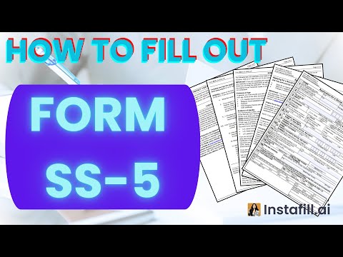 Easy Guide to Filling Out Form SS-5 | Get Your Social Security Card with Instafill.ai