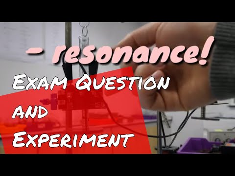 Resonance and Faraday's Law Exam Question and Practical Demonstration A Level Physics Revision