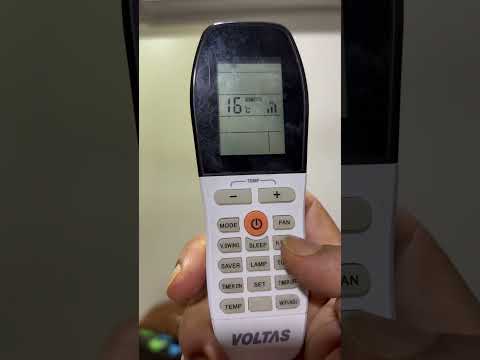 Voltas AC remote full functions ||How to use Voltas AC remote #acremote #remote #voltas #short