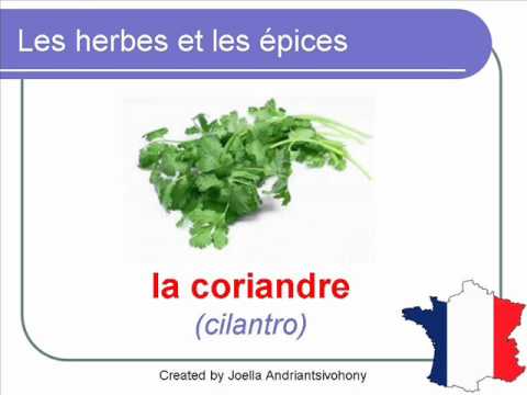French Lesson 29 - Condiments Herbs and Spices FOOD VOCABULARY - HERBES ET ÉPICES Hierbas y especias
