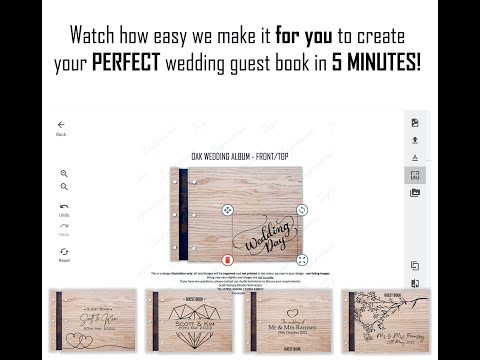 Design your PERFECT wedding guest book in 5 MINUTES!