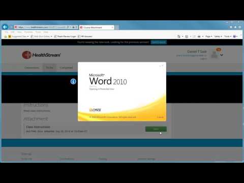 Enrolling in Healthstream