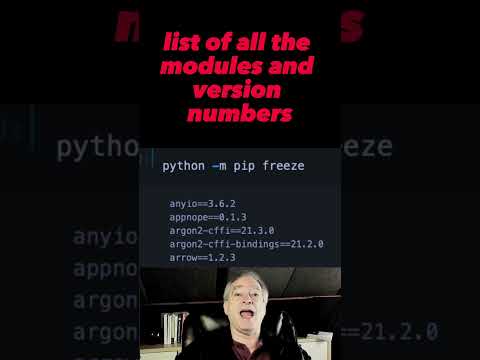 TWO ways to list all installed Python packages π #shorts