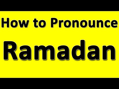 How to Pronounce Ramadan