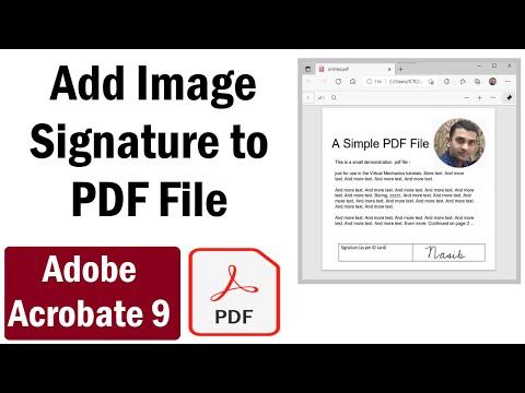 How to Insert Image into PDF in Adobe Acrobat Pro 9 | Add Image to PDF | How To Add Signature To PDF