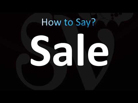 How to Pronounce Sale (CORRECTLY!)