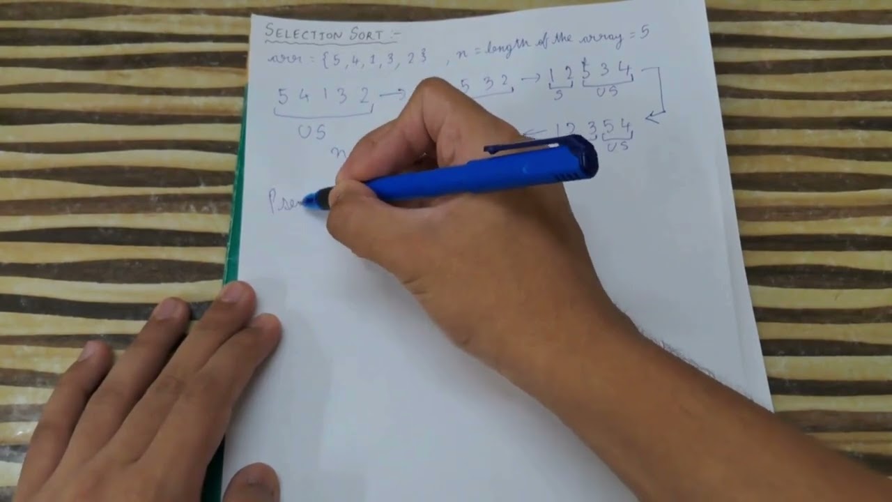 Selection Sort Explained | Dry Run + Pseudocode + Code