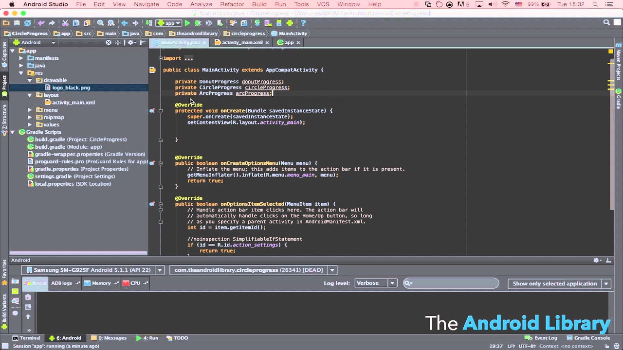 izyzsd Circle Progress - TheAndroidLibrary Tutorial