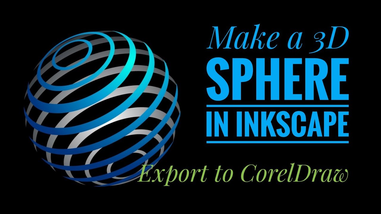 How to make a 3D Sphere  - iNKscape & CorelDraw Tutorial