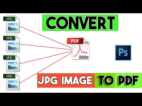How to Convert JPEG image to PDF in Photoshop