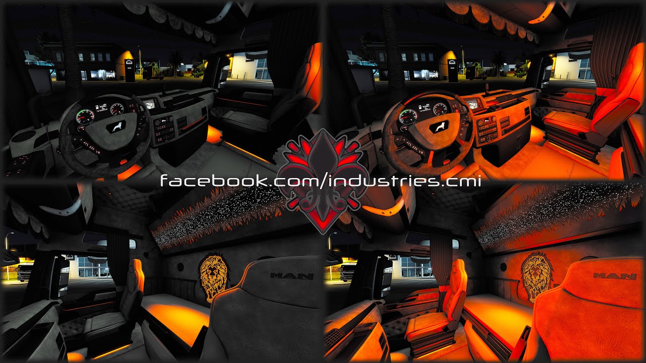 ETS2 Mods v1.45 | MAN TGX E6 CMI Premium Interior Pack | ETS2 Mods