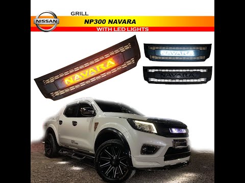 2015-2021 Nissan Navara NP300 Grill Aeromax Mesh LED Grille DRL with Double Adhesive Tape