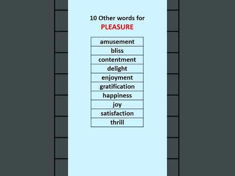 10 Other Words for Pleasure #shorts #ytshorts #shortsfeed #vocabulary