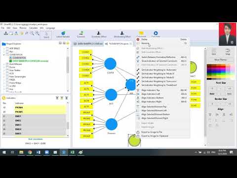 SmartPLS! Tutorial how to use Software SmartPLS for exercises (Validity and Realiable)