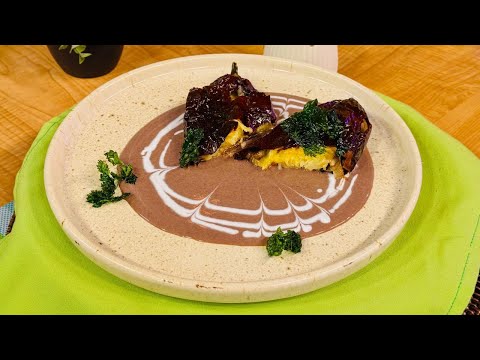 CHILE ANCHO RELLENO DE QUESO Y CAMPINONES