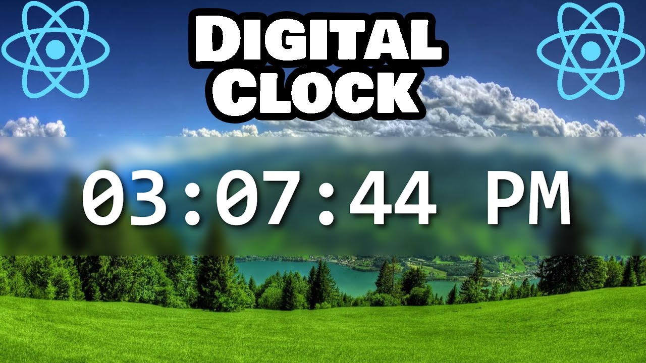 Build this digital clock with React! 🕒