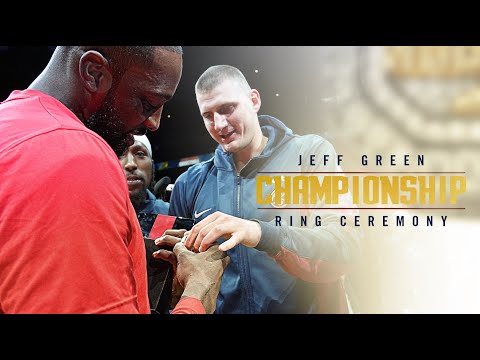 Jeff Green Championship Ring Ceremony 💍