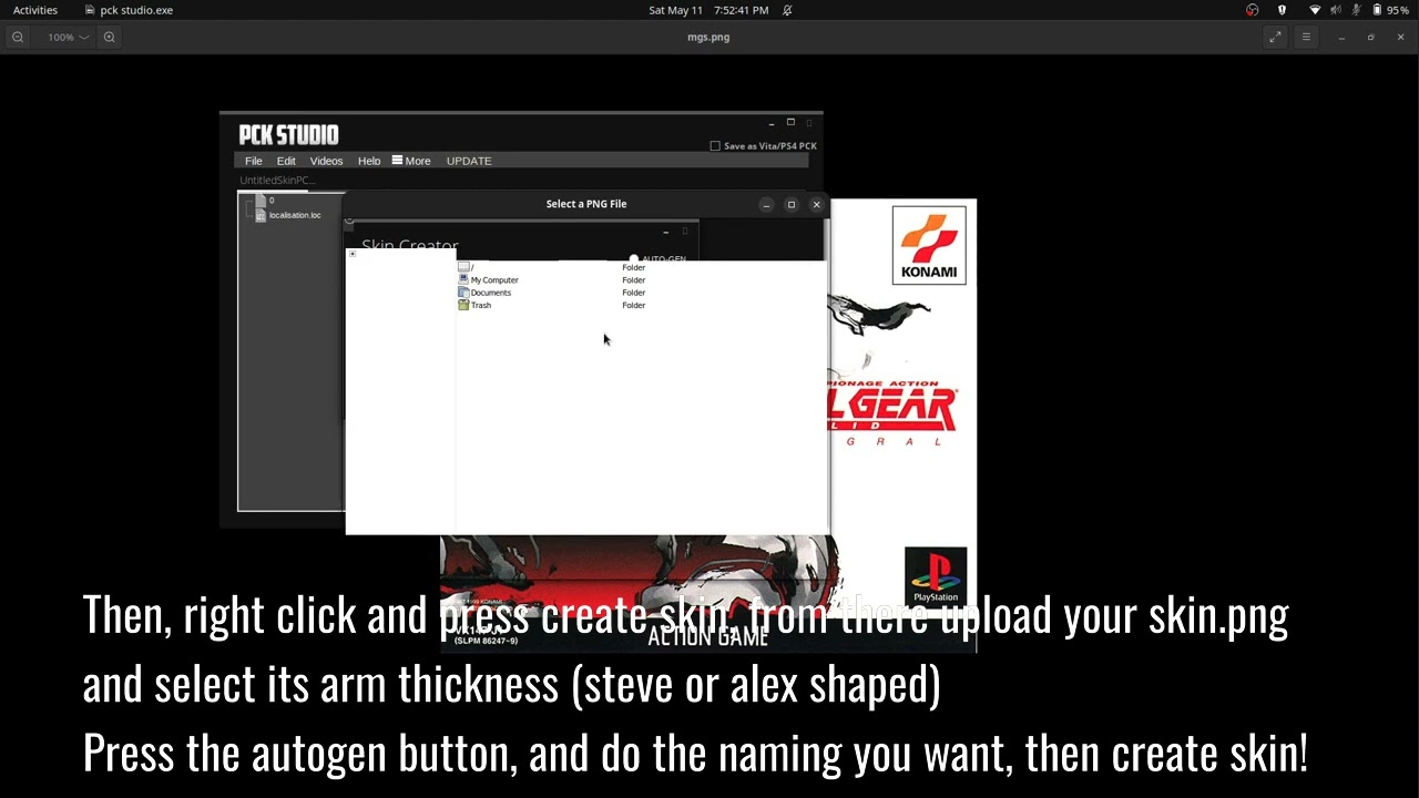 How to add custom skins to MCVita. Pck Studio 5.8 [Read Description]