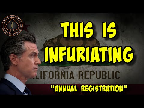California To Require ANNUAL Firearm "Registration" Just Like Your Vehicle