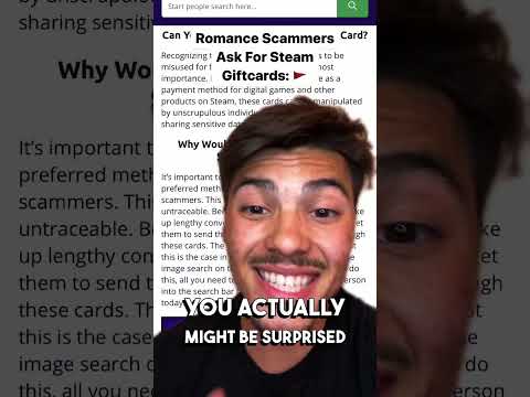 Romance Scammers Ask For Steam Gift Cards! 🚩 #shorts
