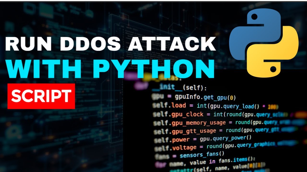 How Hackers Run DDOS Attack With Python Script | Ethical Hacking Tutorial